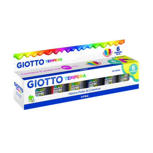 Tempera 6 Colores Giotto – La Pizarra Libreria – Venta y ...